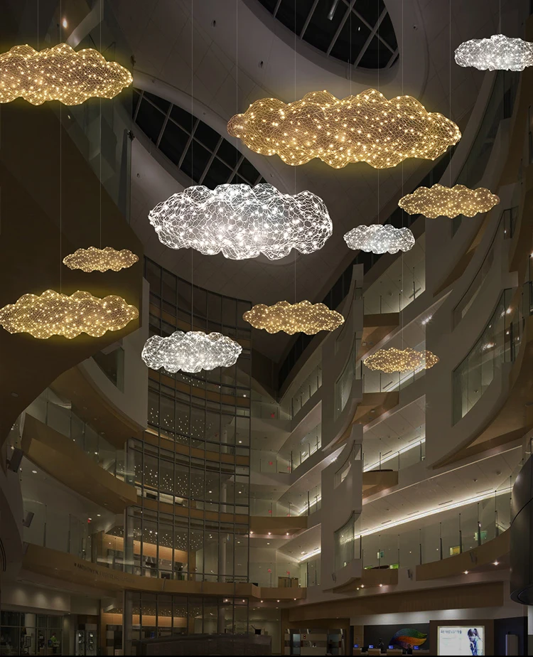 Creative White Floating Cloud LED Chandeliers & Pendant Lights for ...
