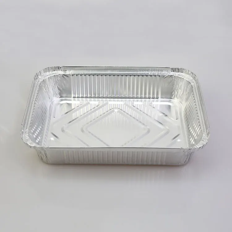 Disposable Partition Aluminium Food Containers With Handle Folding Food ...