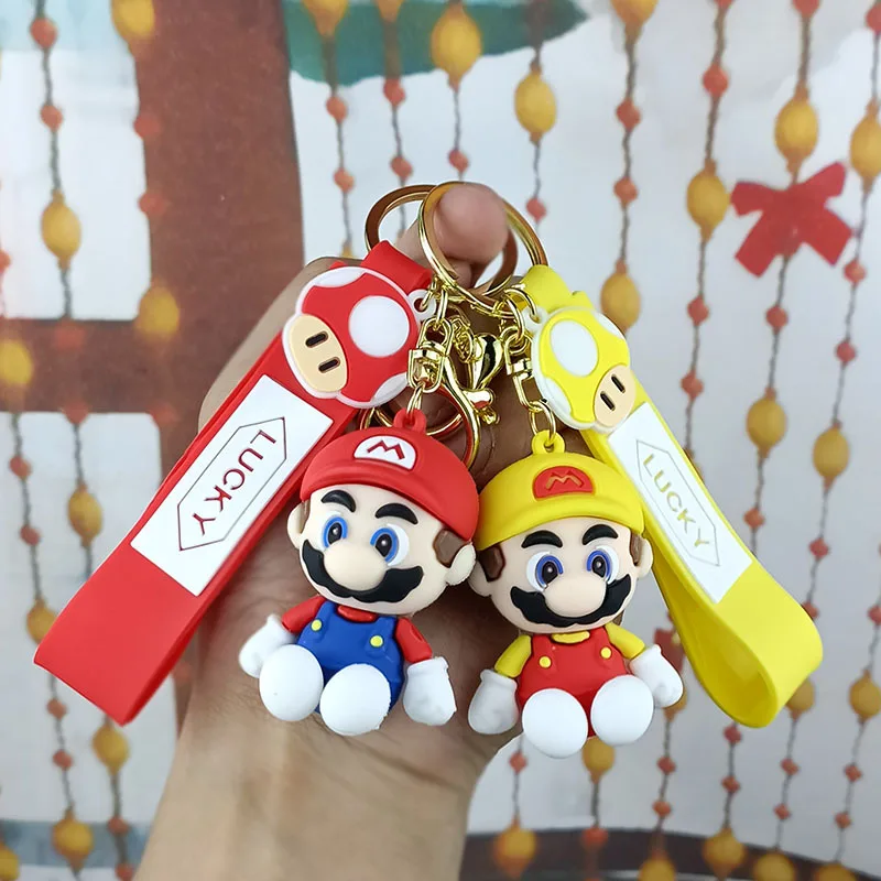 Cute 3D Mario Bros Keychains - Perfect for Student Backpacks