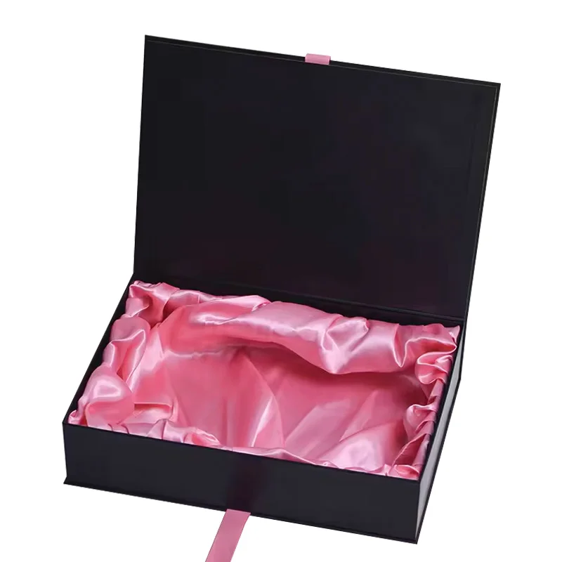 Simple Design Silk Lining Boxes Custom Logo With Flip Cover Foldable ...