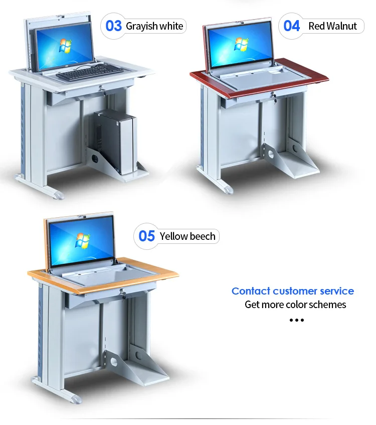 Direct Selling Flip Top Lockable Computer Desk Table Classroom School ...