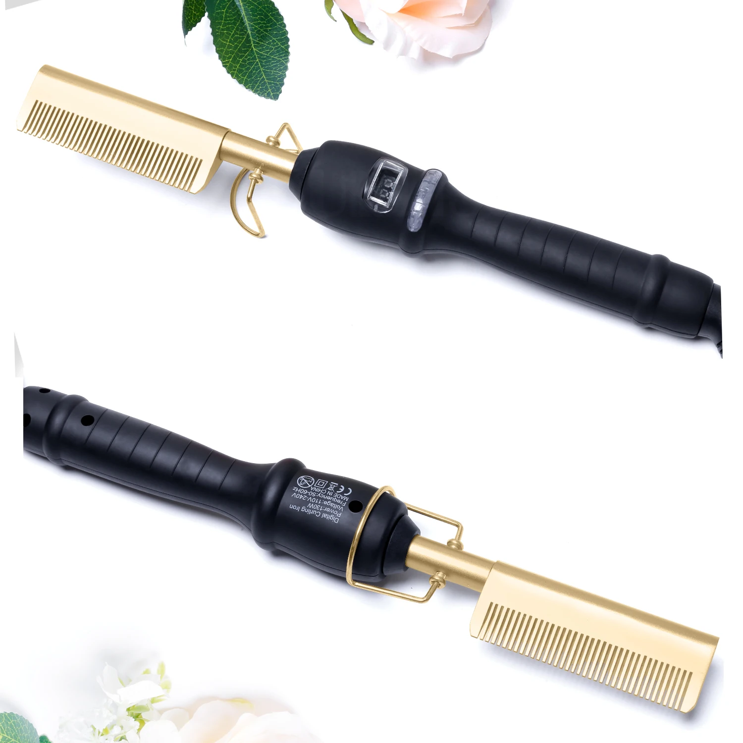 Hot Selling OEM 45W Electronic Hair Straightener Comb Portable Hot Hair ...