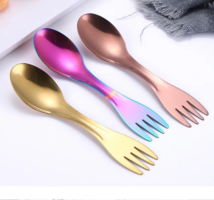 Custom Logo In Stock Titanium Bulking Metal Customized Camping Utensil ...