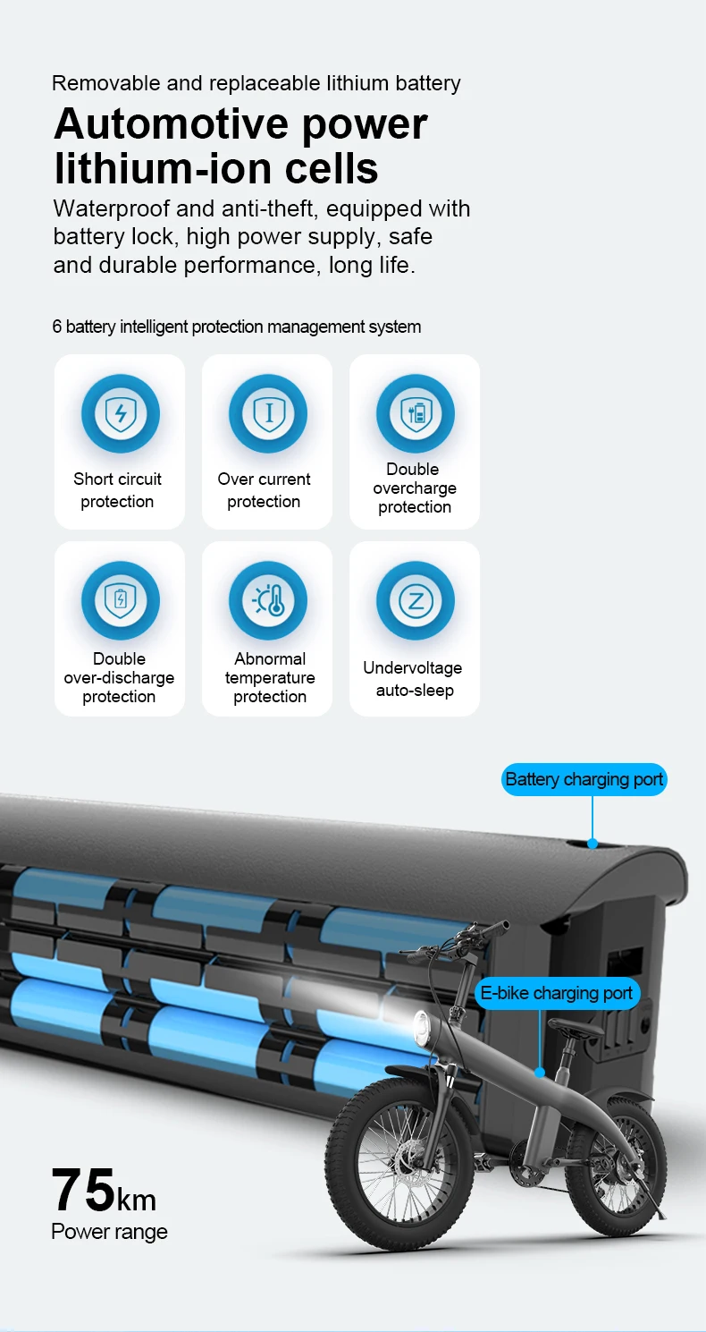 Q3 Electric Bike - 20 Inch Fat Tire off Road Ebike 750W