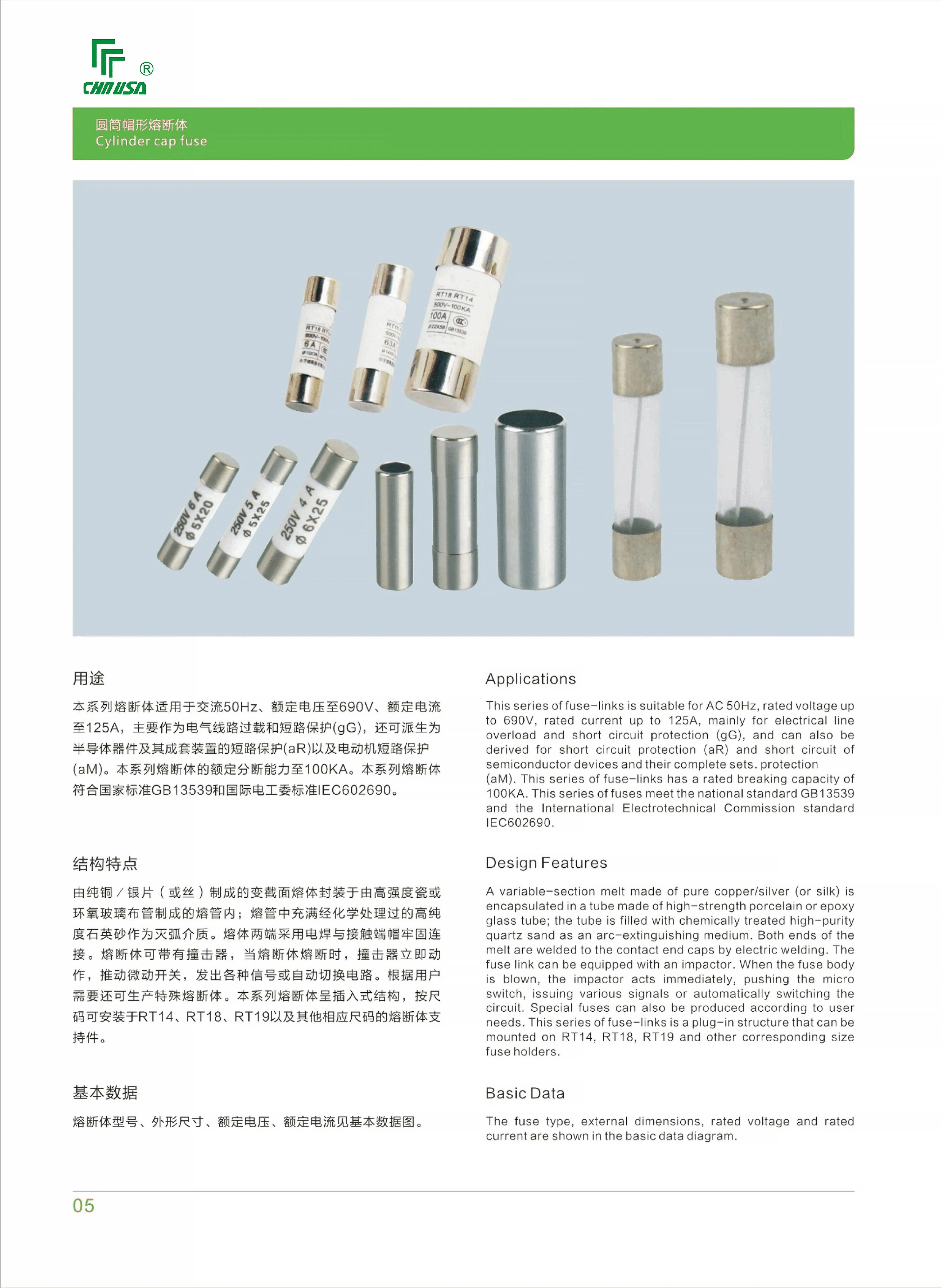 Cylindrical Ceramic Fuses - Reliable Low Voltage Protection