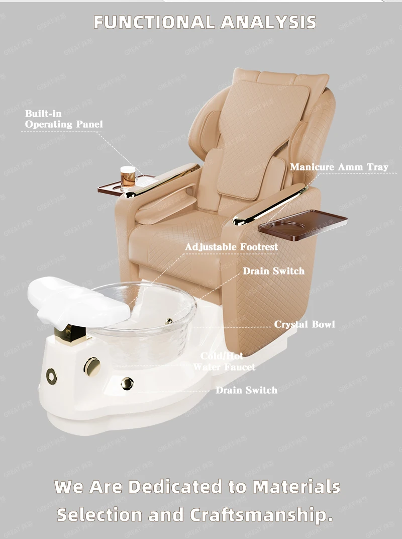 Luxury Pedicure Chair - Modern Salon Throne Experience