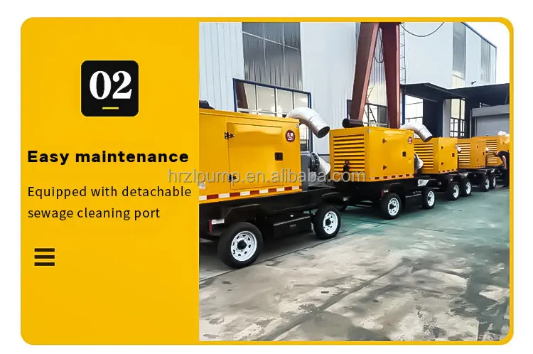 High Flow Centrifugal Dewatering Smart Sewage Water Industrial Diesel ...