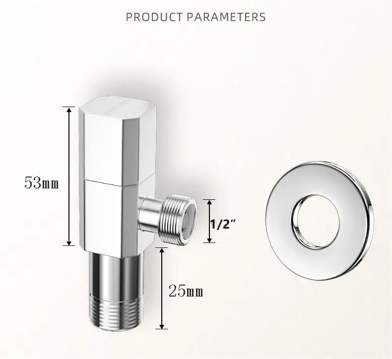 Luxury Bathroom Toilet Kitchen High Quality 1/2 Inch Brushed Golden ...