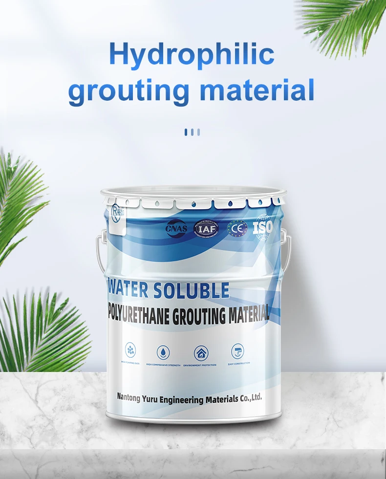 Yu Ru Water Polyurethane Grout Caulking Crack Injection PU Grouting ...