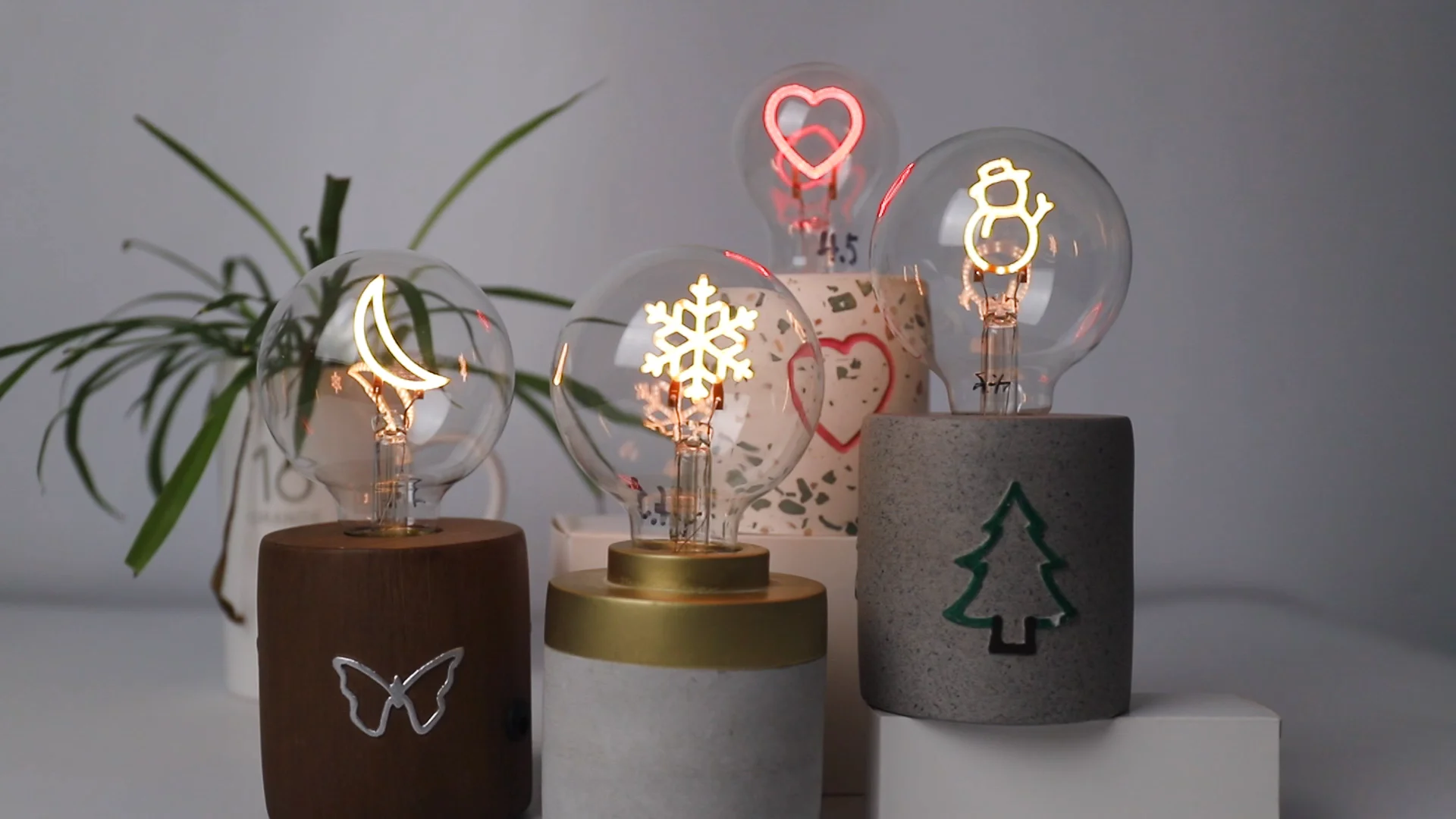 Decoration Home Lighting Customized Diy E27 G80 G95 Star Heat Moon Led ...