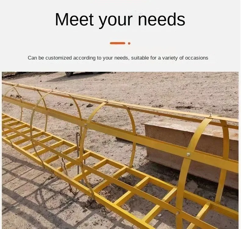 Galvanized Steel Safety Cat Cage Ladder With Safety Cage - Buy ...