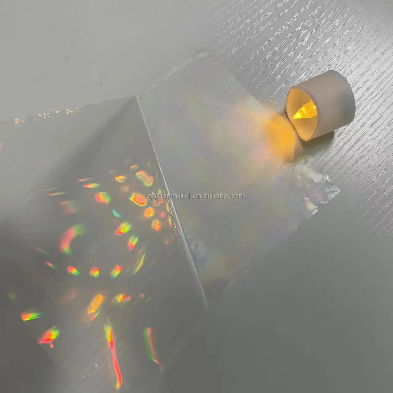 Adhesive Diffraction Film - Customizable Sheets & Rolls