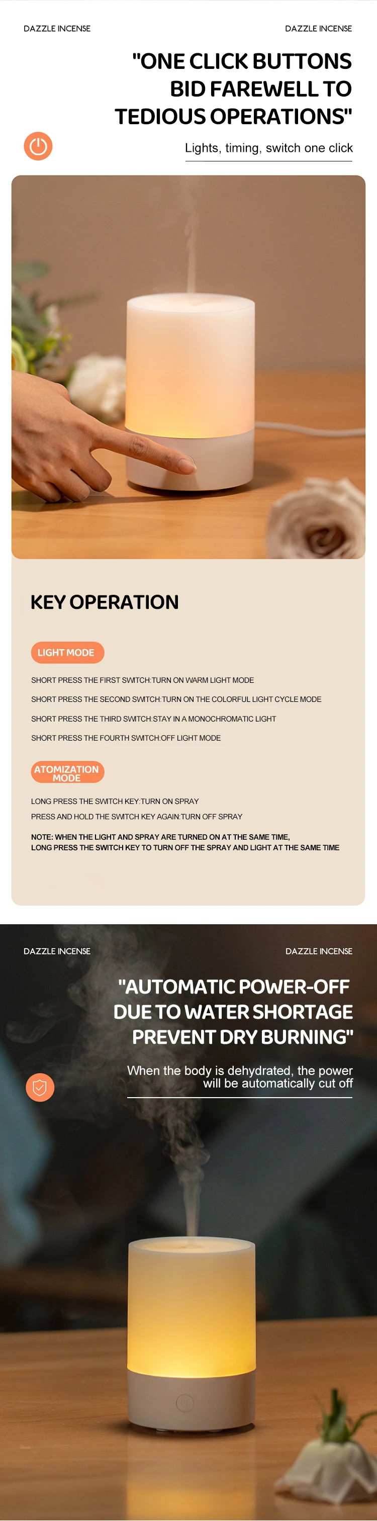 Jinlangye Electronic Essential Oil Nebulizer - Portable Aroma Diffuser