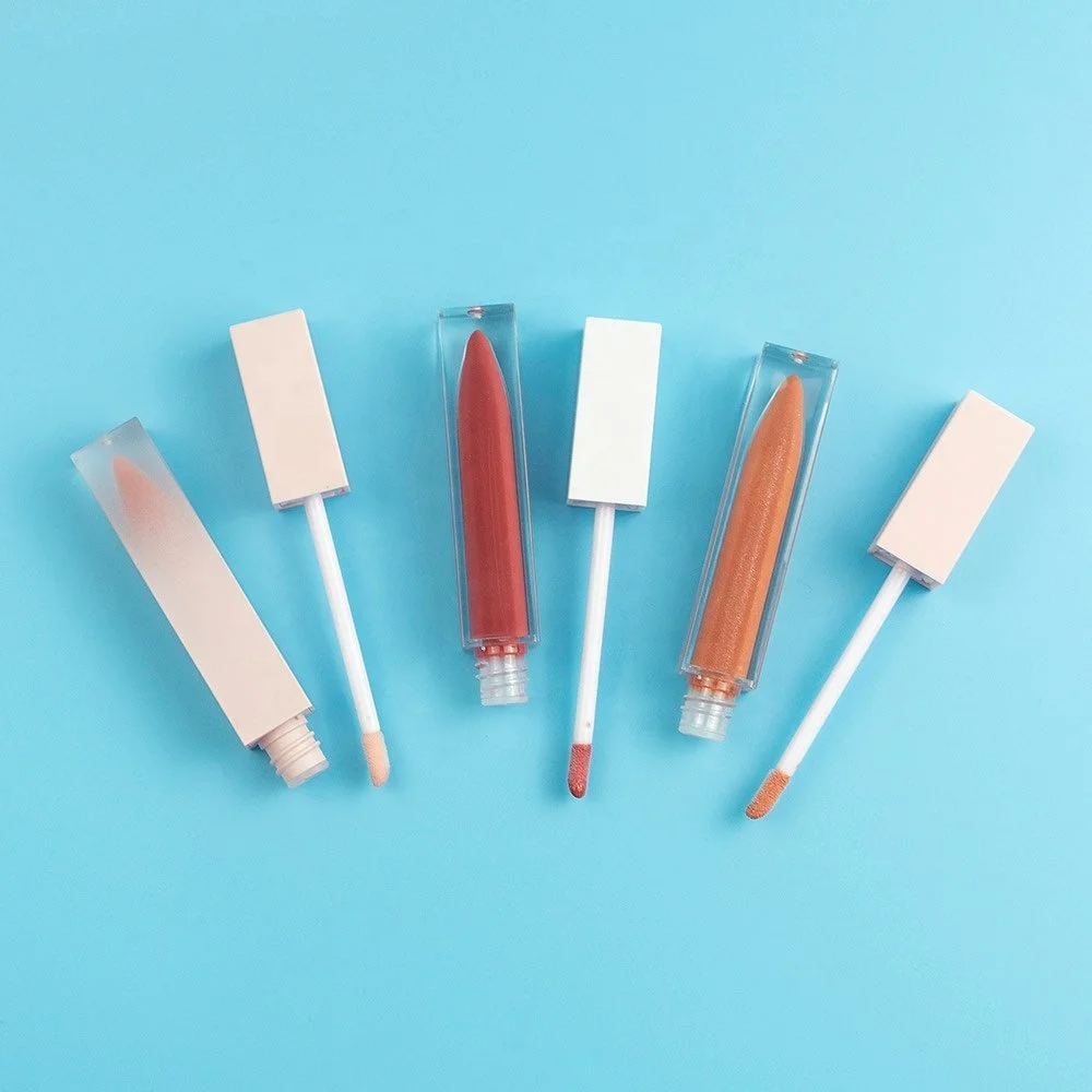 White Lip Tint Container Low Moq Custom Logo Lipgloss Containers Tube ...
