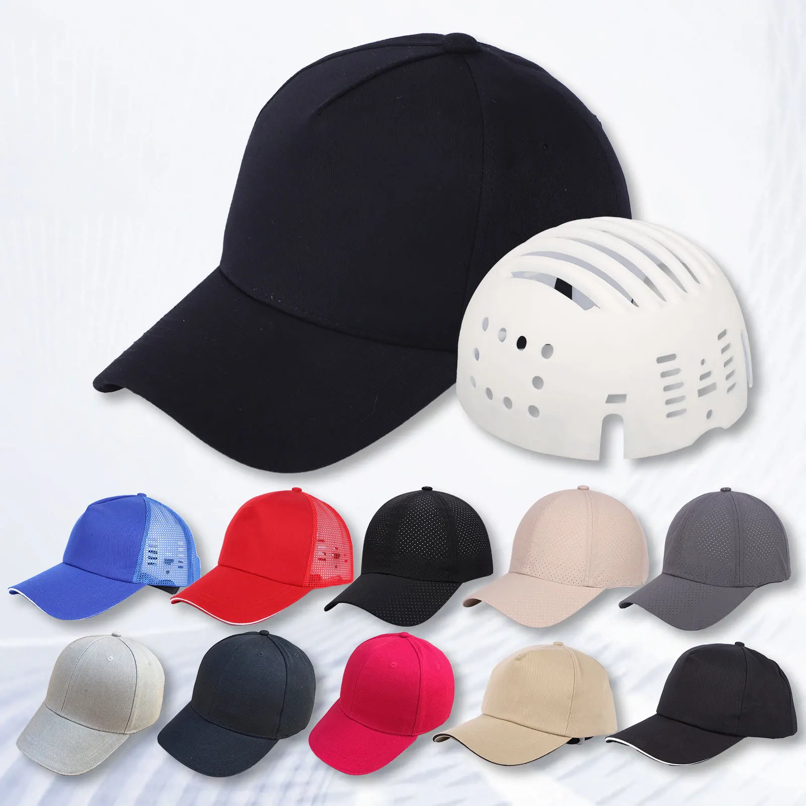 HDPE Or ABS Material Bump Cap Insert for Baseball Caps Universal Bump ...
