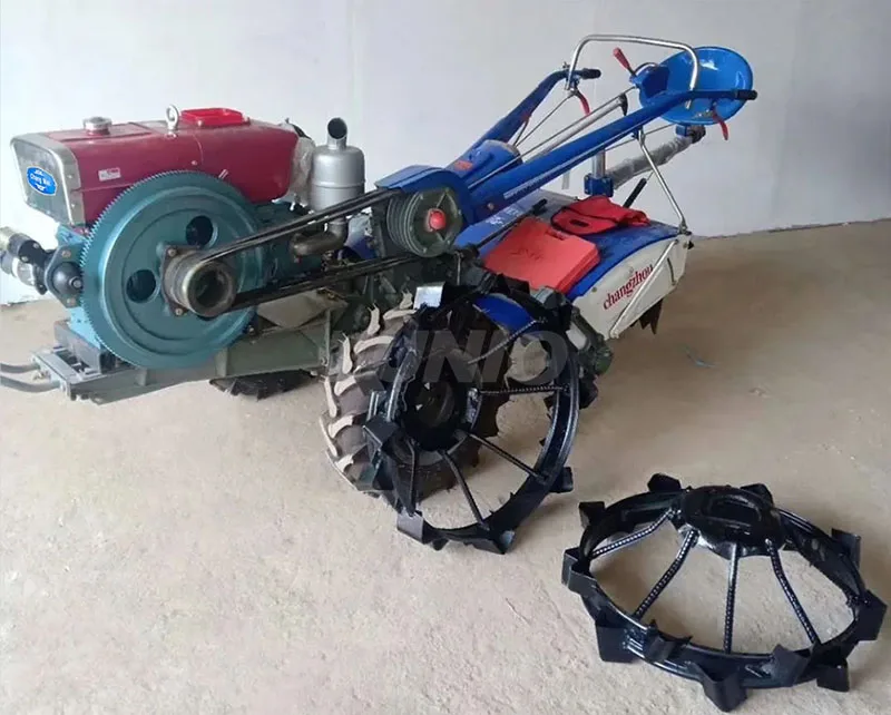 Lisa Chinese Small Farm Walking-tractor-15hp Diesel Engine Hand Walk Behind Walking Tractor Two ...