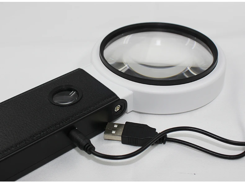 6x 25x Portable Adjustable Folding Dual Lens Led Multi-functional Stand ...