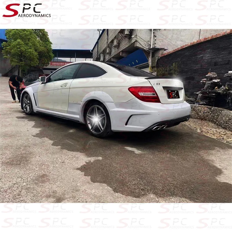SPC Wide Tuning Body Kit for Benz C Class W204 C63 Wind Spoiler Kit for ...