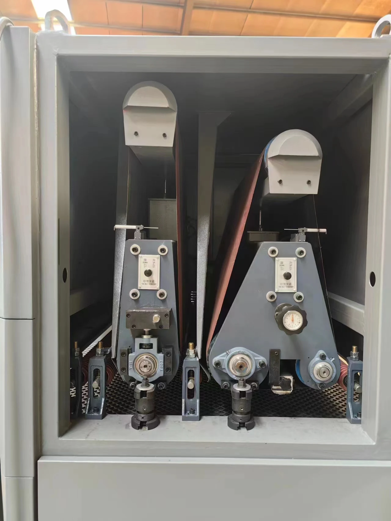 Easy To Operate Double Benchtop Drum Wide Belt Sander Woodworking ...