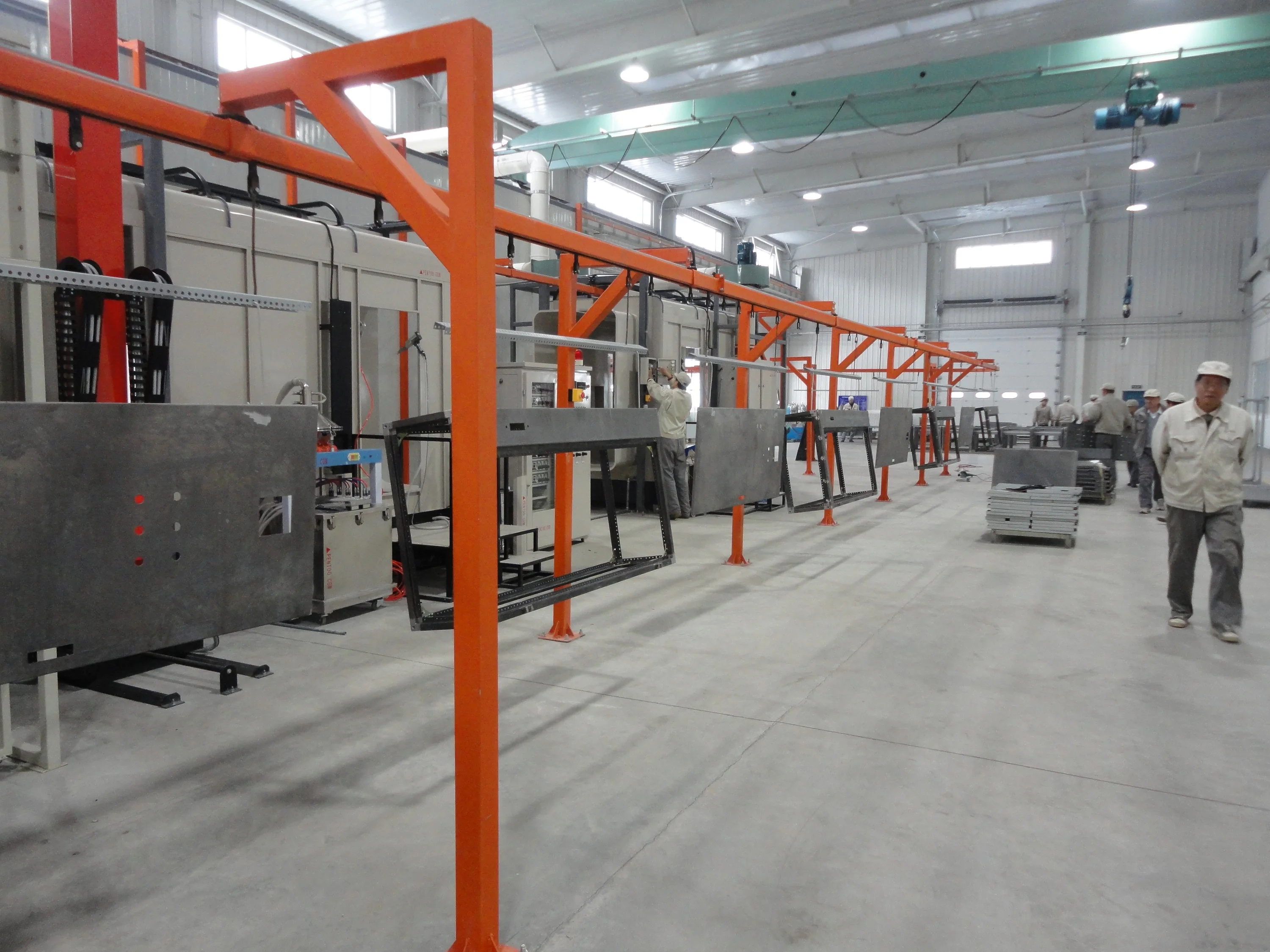 Industrial Coating Electrostatic Automatic Powder Coating System Line ...
