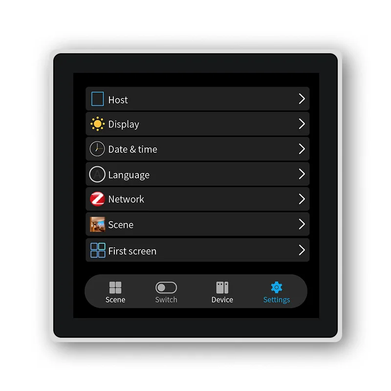 2024 Smart lighting Control Touch Panel, With Tuya Zigbee 4 Inch In-wall Smart Home Touch Screen ...