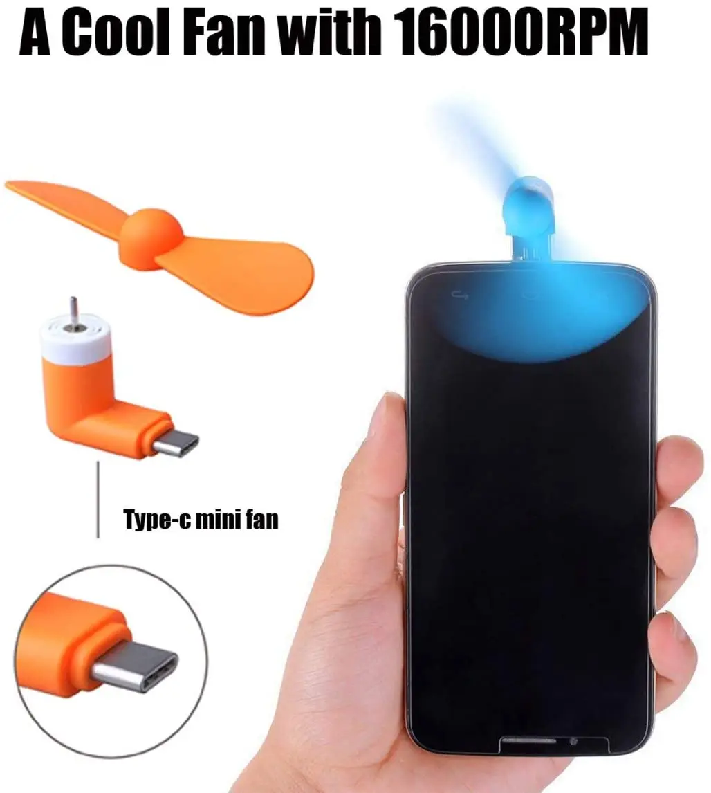 Oem Air Cooling Fan Powerful Handheld Android Type-c Portable 3 In 1 ...