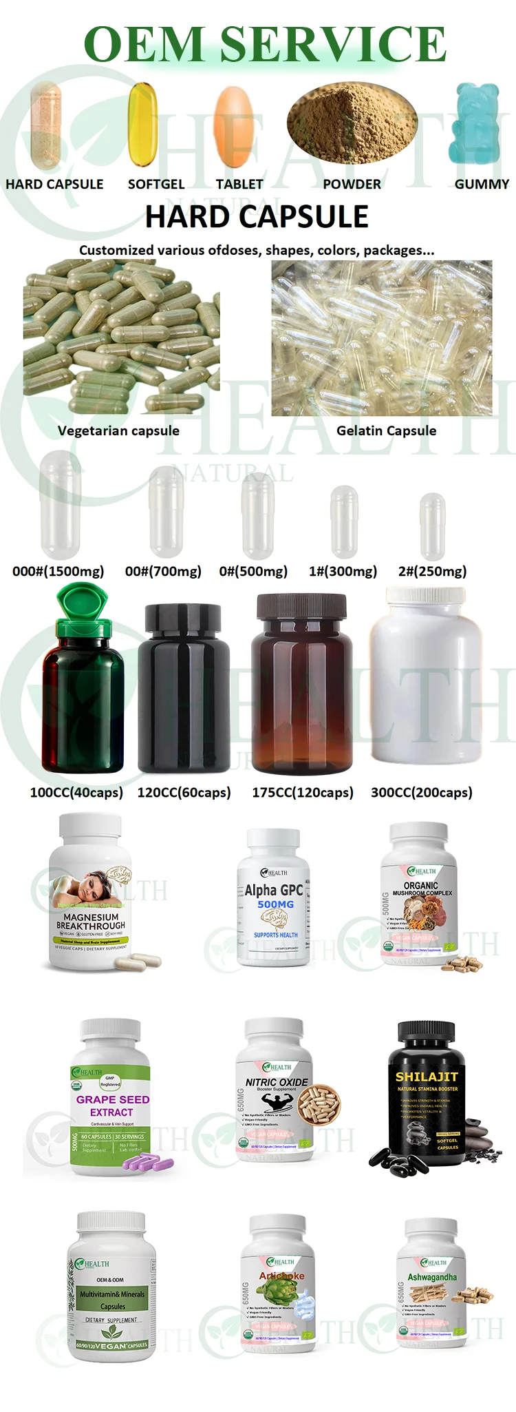 OEM Irish Sea Moss Capsules Complex Sea Moss Plus Turmeric Extract 95% ...