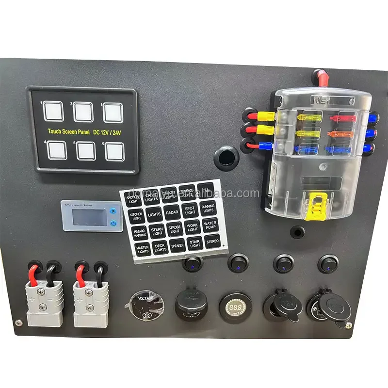 12V DC CONTROL BOX for EXTERNAL BATTERY WITH VOLTAGE DISPLAY WITH TOUCH ...