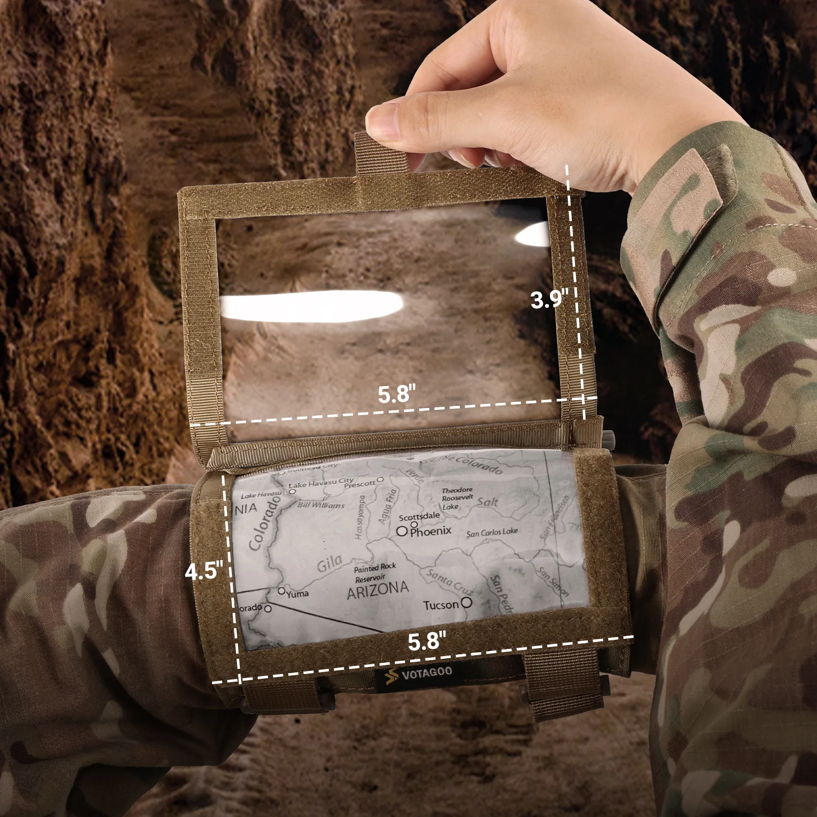 Tactical Soft Armband Sleeve Storage Kit Wrist Map Holder Arm Pouch for ...