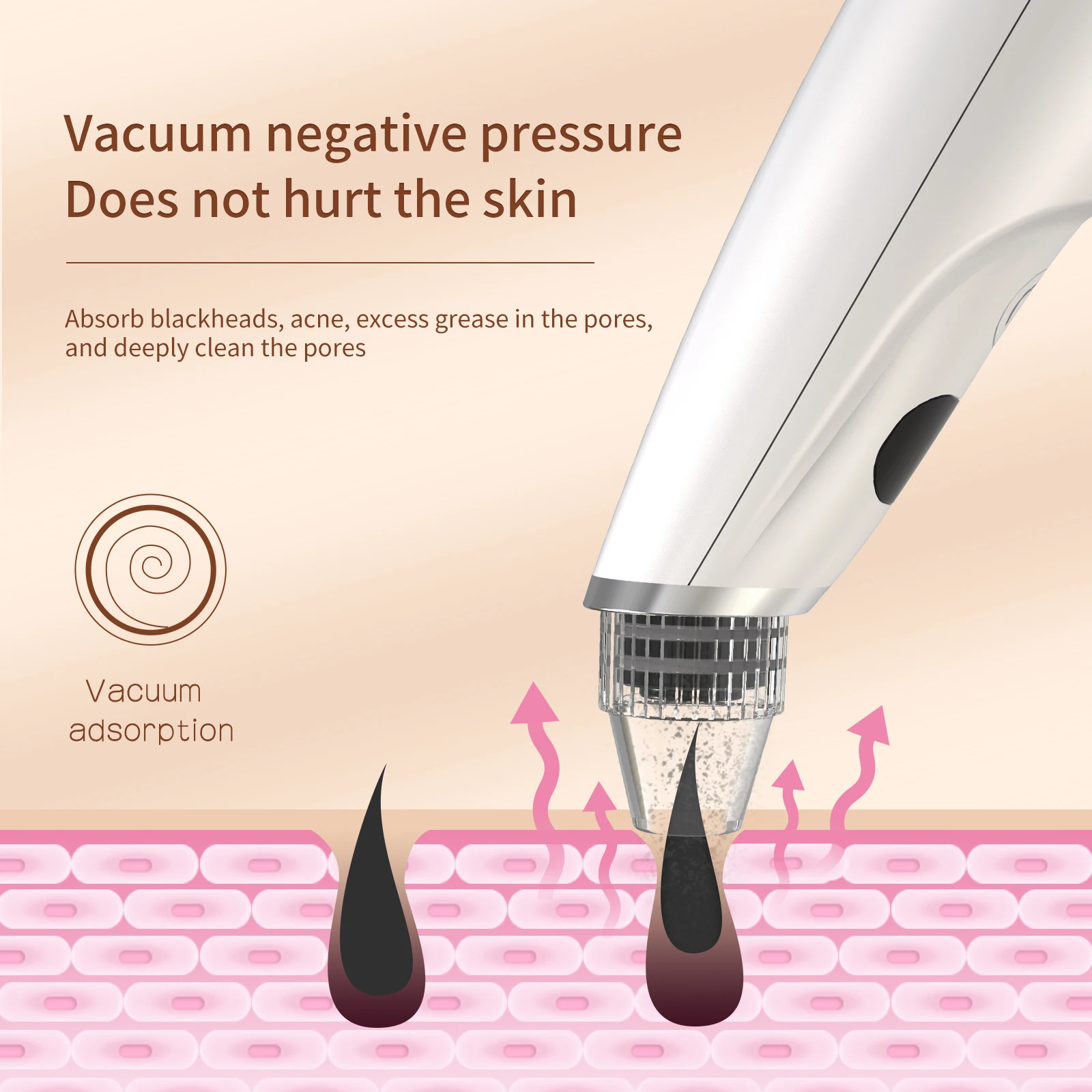 Professional Face Cleansing Vacuum Suction Machine Rechargeable ...