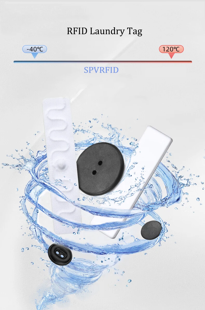 Heat Resist Uhf Nfc Rfid Fabric Silicone Clothing Washing Laundry Tag ...