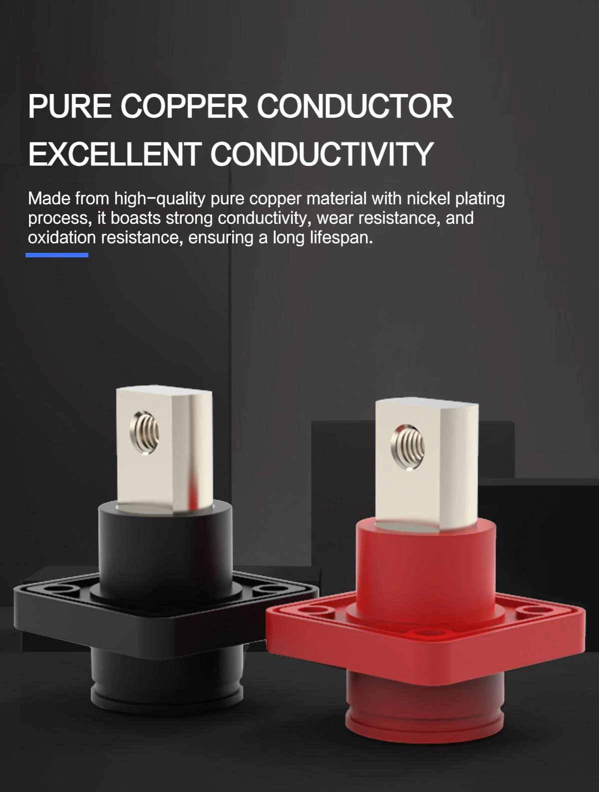 300a Lithium Battery Terminal With Dust Cover Energy Storage Terminal ...