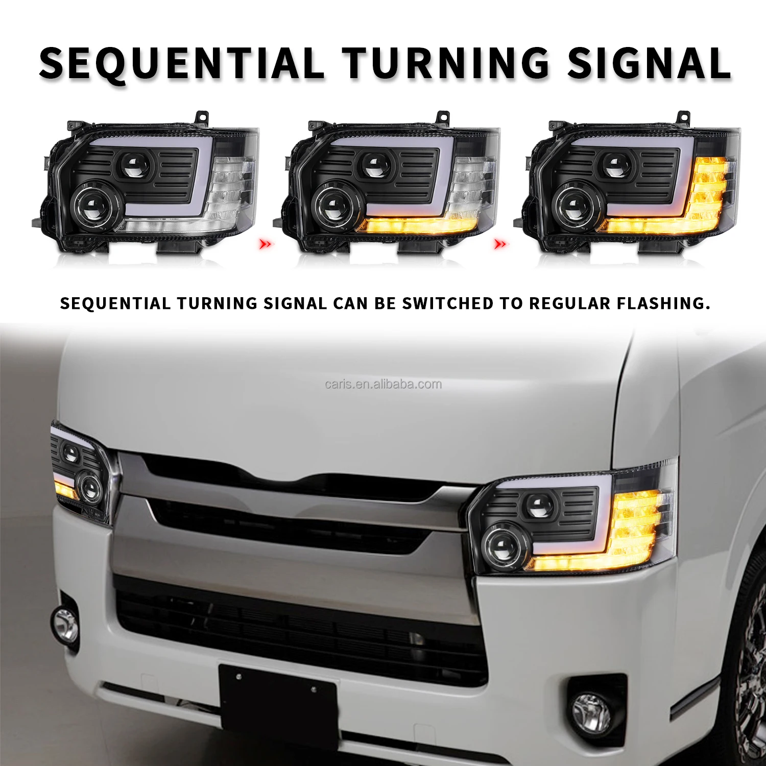 Archaic LED Headlights for Toyota Hiace 200 SERIES