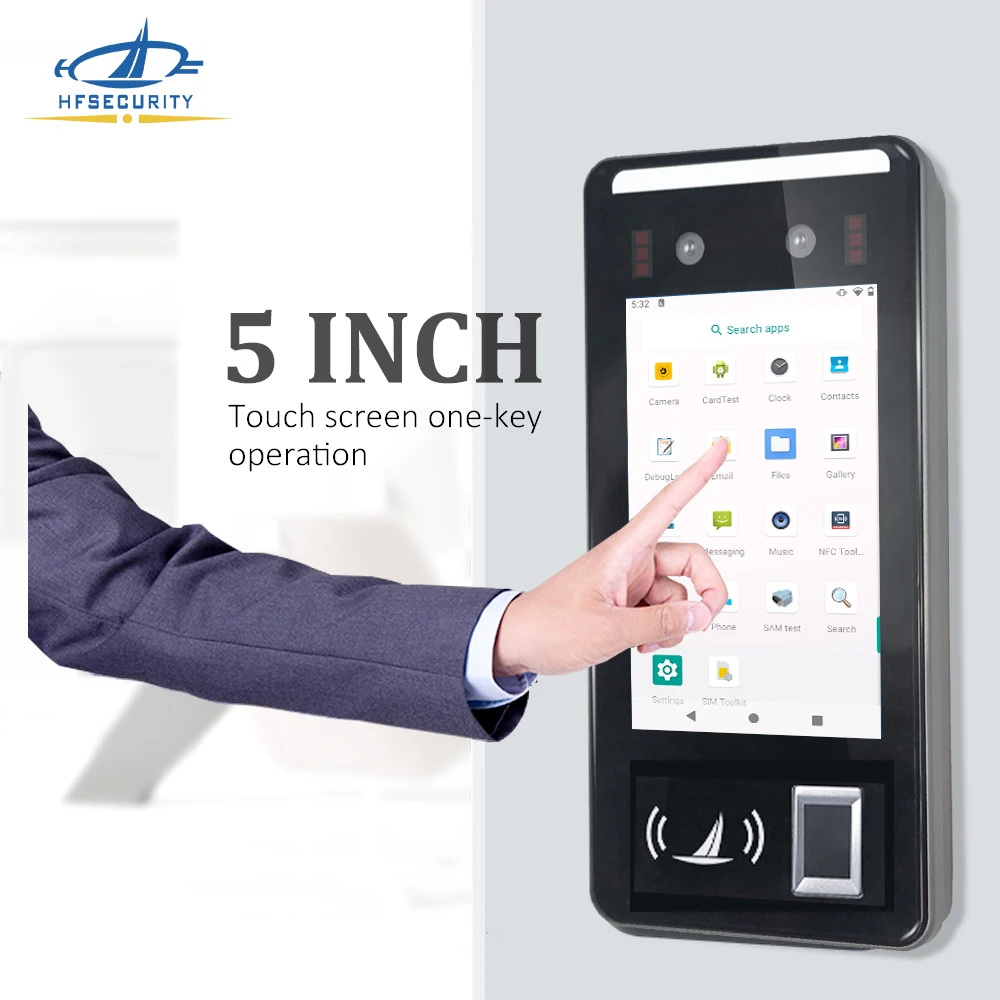 Hfsecurity Fr05 Qr Scanner And Fingerprint Scanner Hr Payroll Employee ...