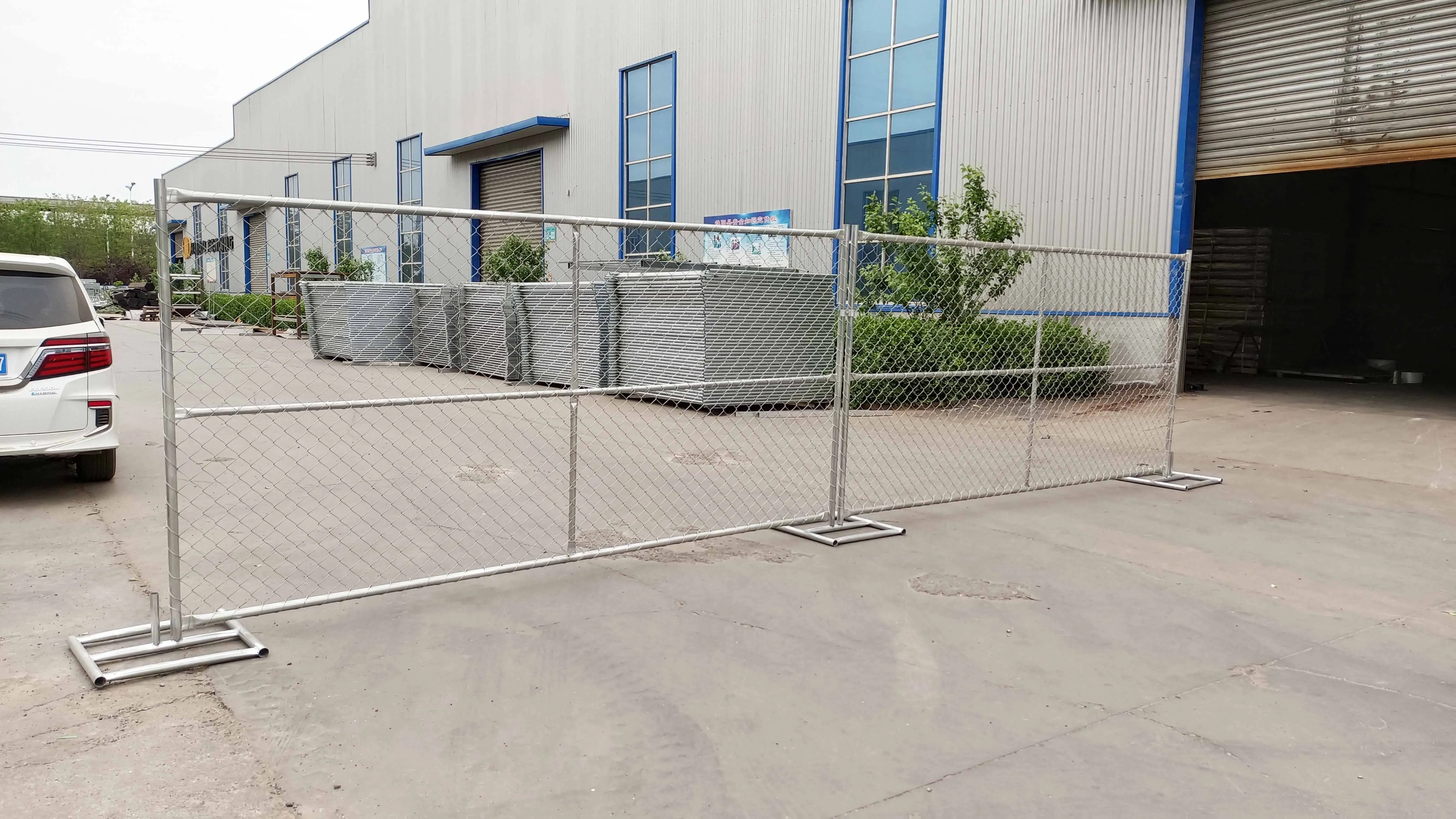 6x12 Portable Galvanized Iron Chain Link Temporary Fence