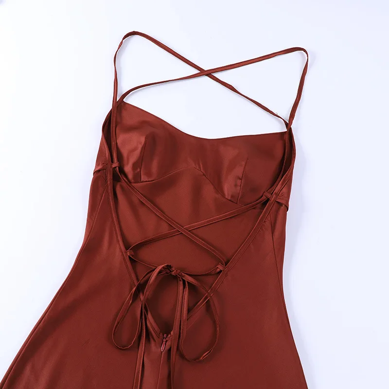 Meethope Party Buttock Long Dress Sexy Slimming Open Back Waist Show ...