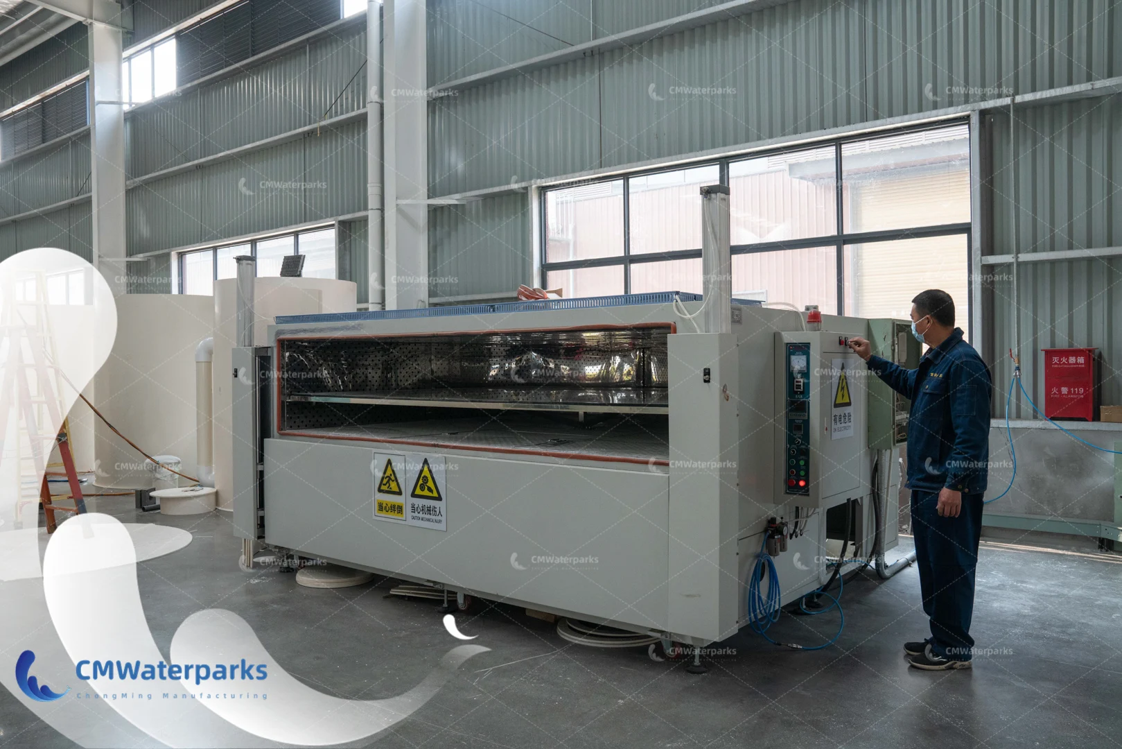 Commercial Wind Pressure Wave 75KW - Pool Surf Machine