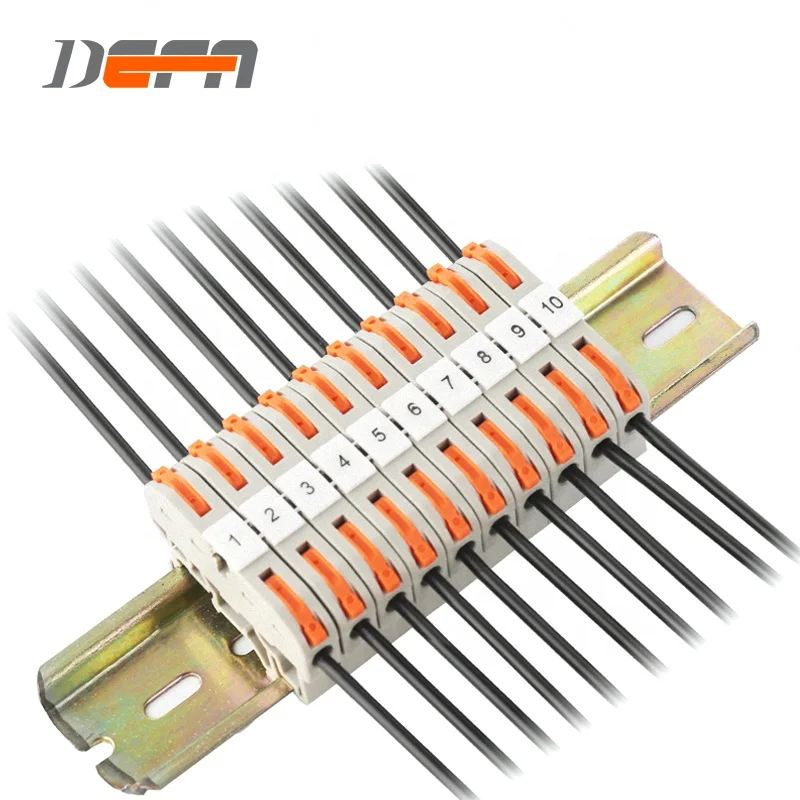 Defa Pct-211 Din-rail Terminal Block 1in 1out Dual-function Parallel ...