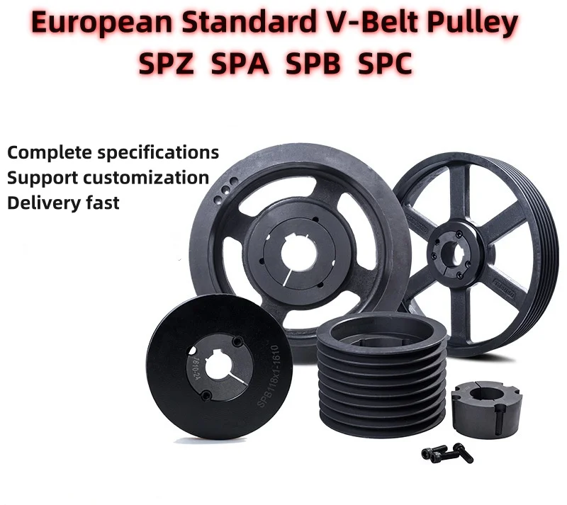 Durable V-Belt Pulley for Efficient Machine Transmission