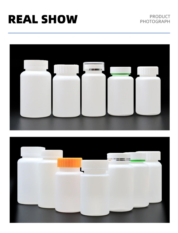 Hdpe Plastic Pill Bottles Medical Container White Empty Healthcare Food ...