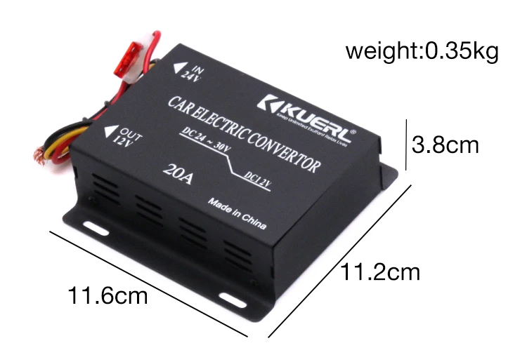10A/15A/20A/30A 24v Dc to 12v Dc Converter - KUERL Power Transformer