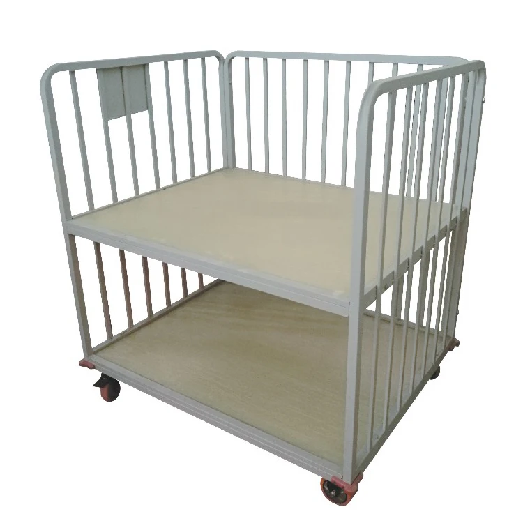 Two Layer Cutting Car Industrial Trolley Fabric Rack Loose Packing Car ...
