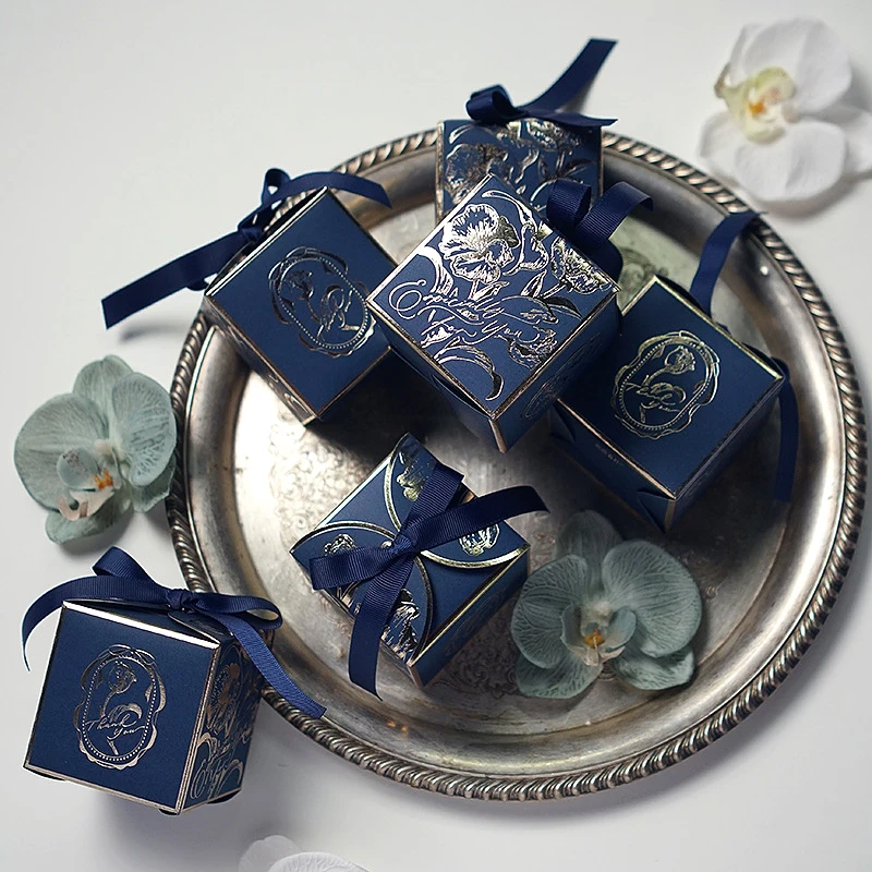 Luxury Custom Small Wedding Chocolate Dragees Boxes Sweet Candy Gift ...