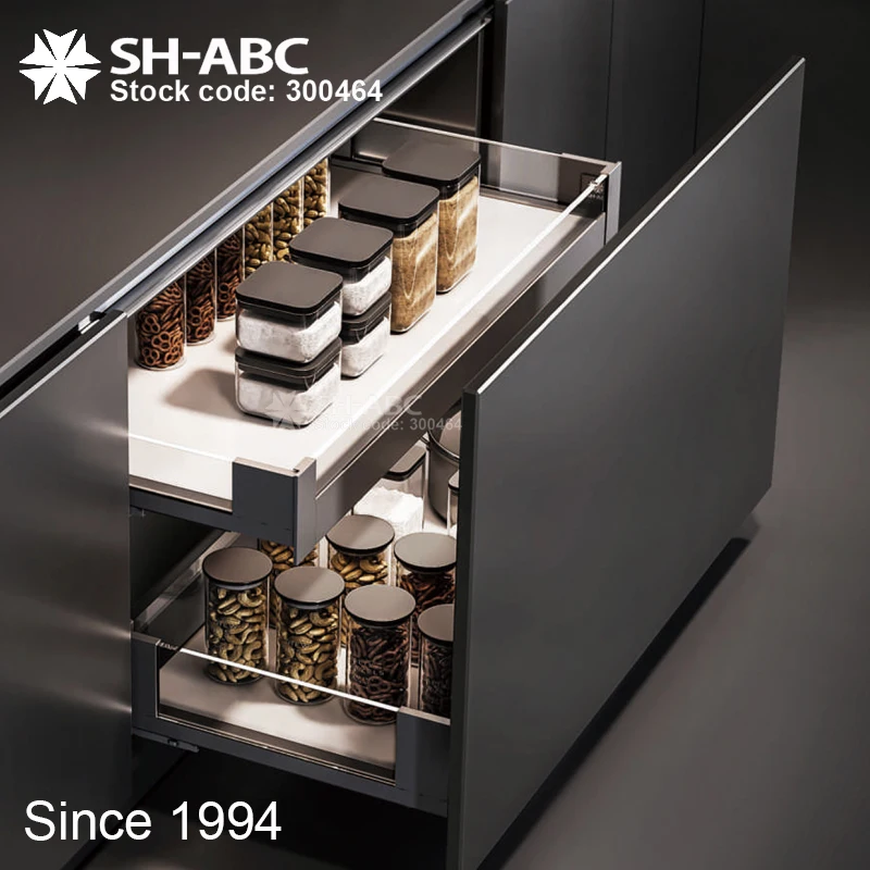 Sh-abc Inner Drawer 40kgs Soft Closing Full Extension Slim Tandem Box ...