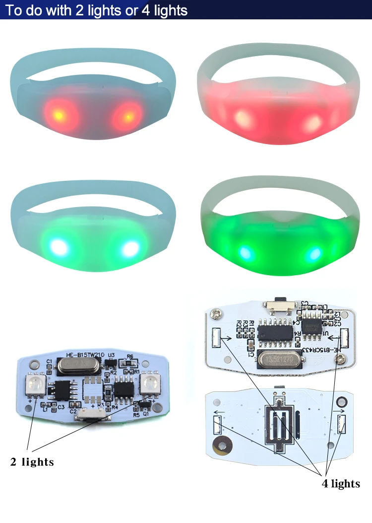 Customizable LED Bracelet - DMX Controlled Wristband