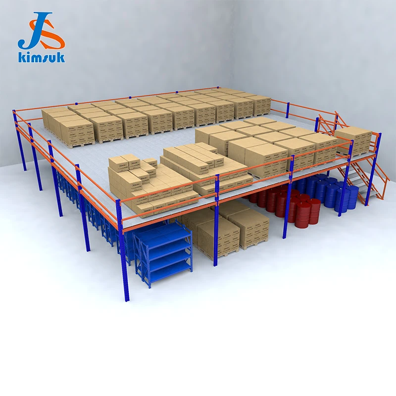 warehouse mezzanines platform rack heavy duty industrial storage ...