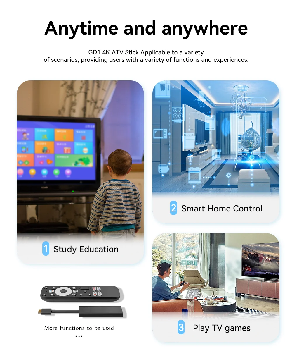 Google Certified Dcolor GD1 4K Smart TV Stick - Android 11