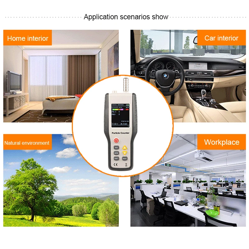 HT-9600 Professional Handheld Particle Counter High Sensitivity PM2.5 ...