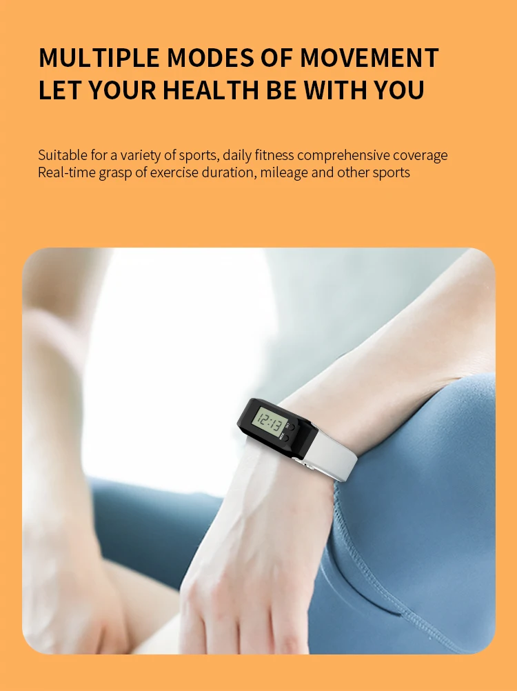 Customized Step Counter Bracelet Cheap Walking Tracker Wristband ...