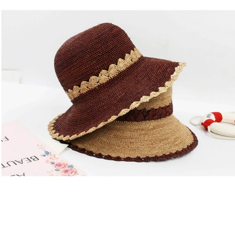 Nd073 Raffia Straw Hats Bodies Handmade Paper Hat Body Natural Grass ...